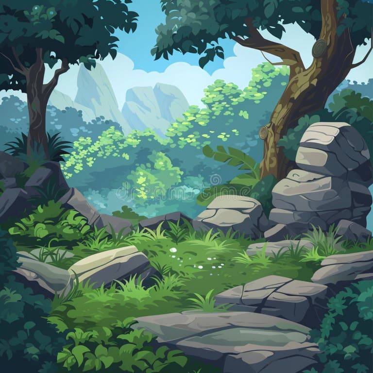 2d Game Plot Illustration Design in Vector Style Stock Image - Image of ...