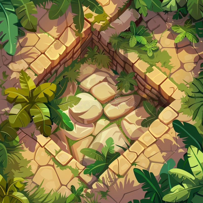 2d Game Plot Illustration Design in Vector Style Stock Photo - Image of ...