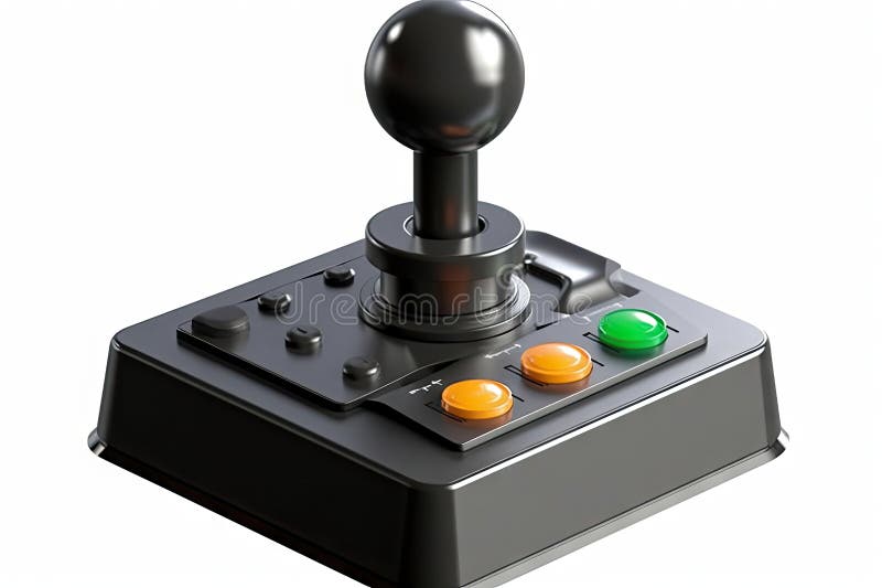 3D Gaming Control Joystick Illustration Stock Illustration ...