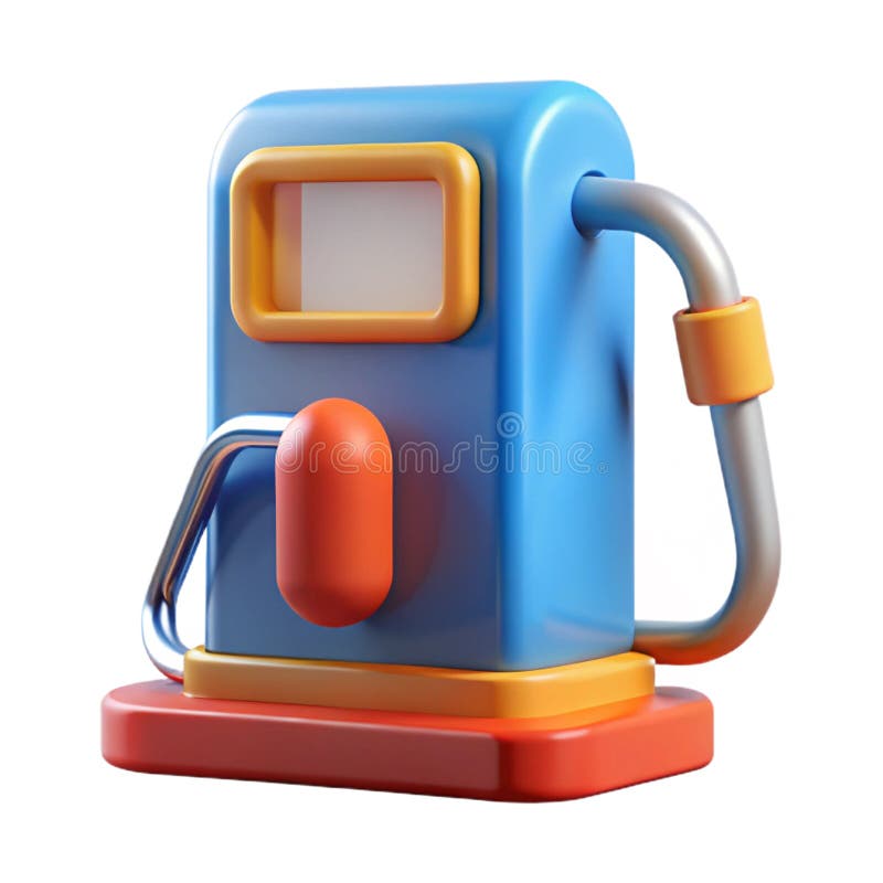 3D Gas Pump Icon stock image. Image of fueling, fuel - 359739337