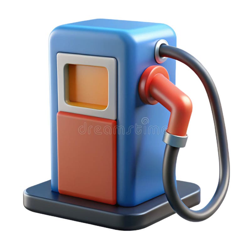 3D Gas Pump Icon stock photo. Image of efficiency, refueling - 359739342