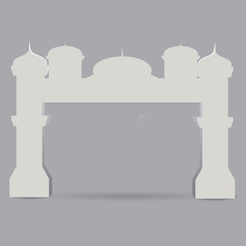 3d Gate Entrance Exhibition Vector Editable with Modern Stock Vector ...