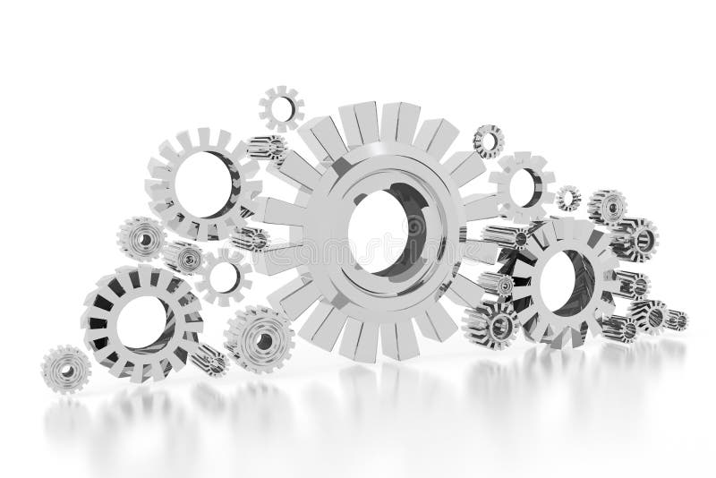 3D gear concept... stock illustration. Illustration of mechanism - 48965254