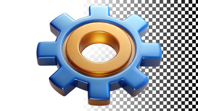 3D Gear Icon Settings Symbol for Configuration Options and Tools Png ...