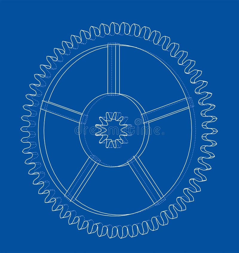 3D Gear Wheel. 3D Illustration Stock Illustration - Illustration of ...
