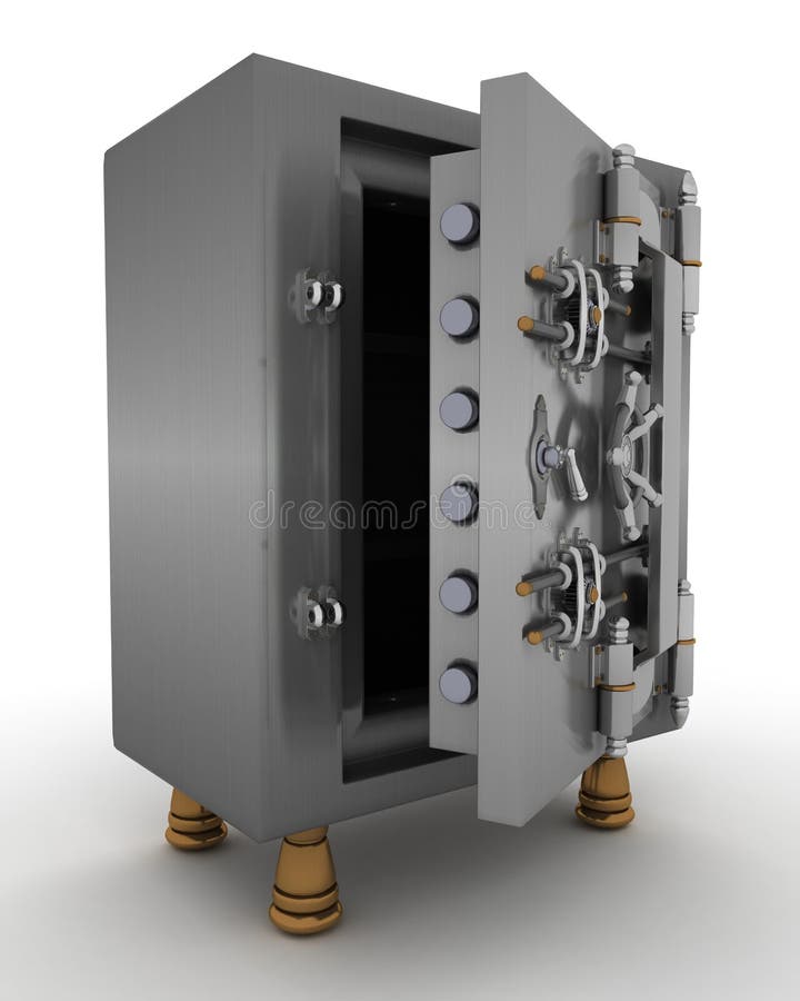 De Kluis van de bank stock illustratie. Illustration of deur - 29768905