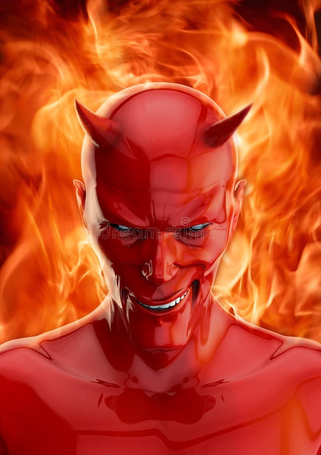 Duivel stock illustratie. Illustration of chocolade, tekening - 18343018