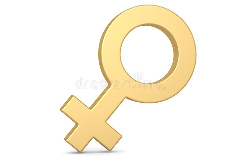 3D Gender Symbol Isolated in White Background. 3d Illustration Stock ...