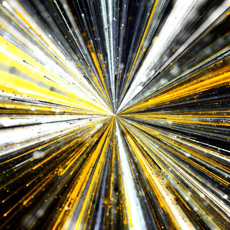 Explosion of Bokehs and Colored Lines Stock Illustration - Illustration ...