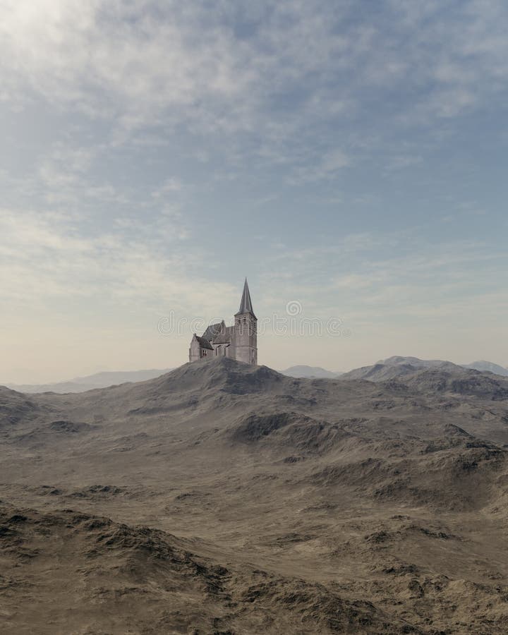 3D generated landscape stock illustration. Illustration of building ...