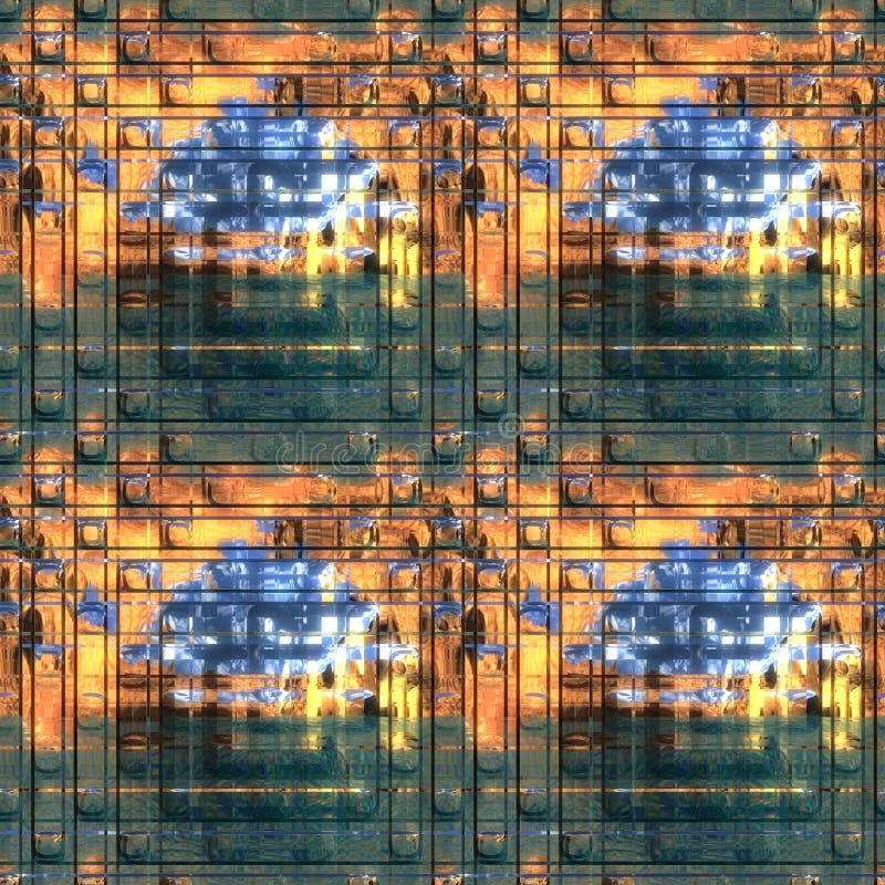 3D Render of Glass Pattern Seamless Tile with Color Back Lights Stock ...