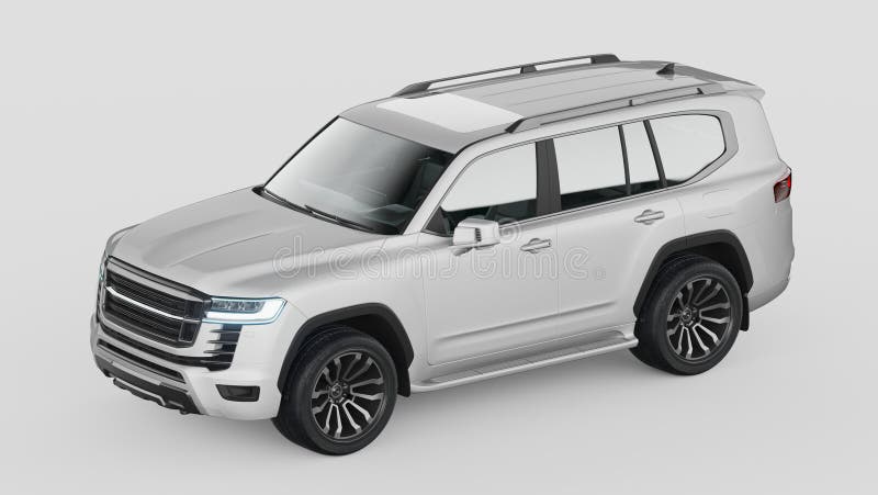 3D generic SUV stock illustration. Illustration of modern - 256261864