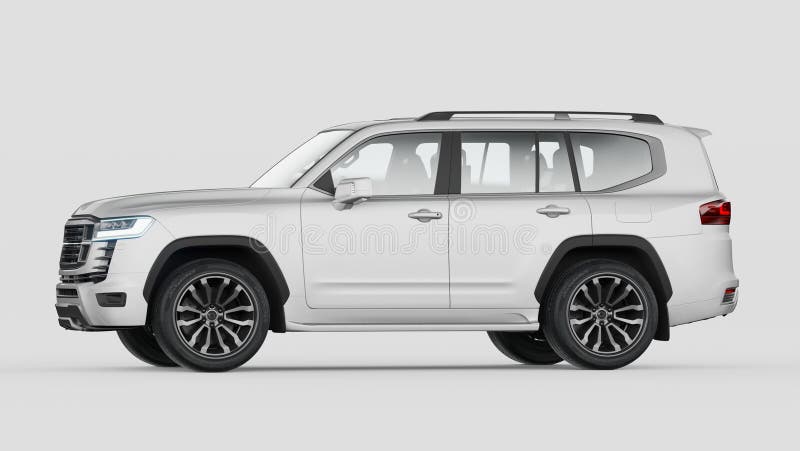 3D generic SUV stock illustration. Illustration of design - 256261865