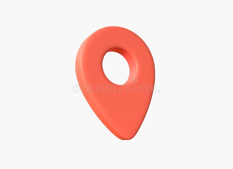 3d Geolocation Icon for Tracking Parcels Gps on the Map. Delivery ...