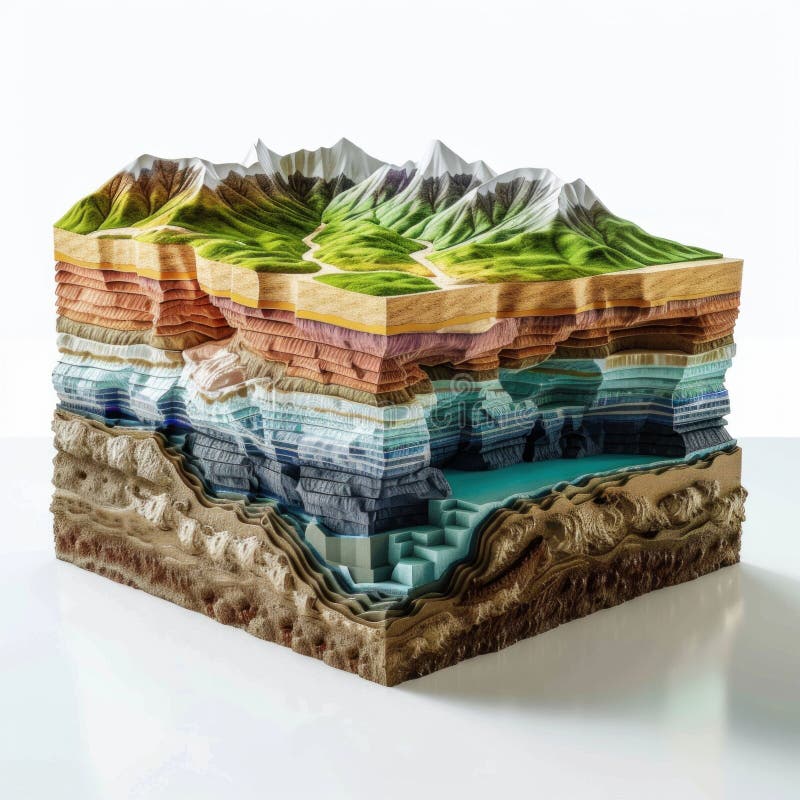 Geological Model Stock Illustrations – 638 Geological Model Stock ...