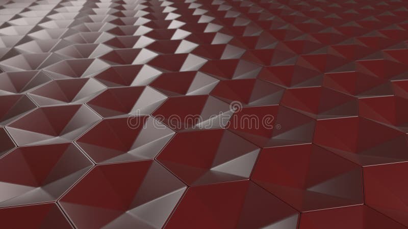 3D Geometric Abstract Hexagonal Wallpaper Background Stock Illustration ...