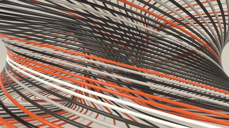3D Geometric Abstract Twist Background Stock Illustration ...