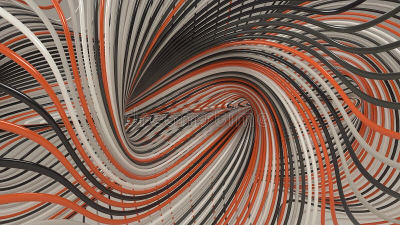 3D Geometric Abstract Twist Background Stock Illustration ...