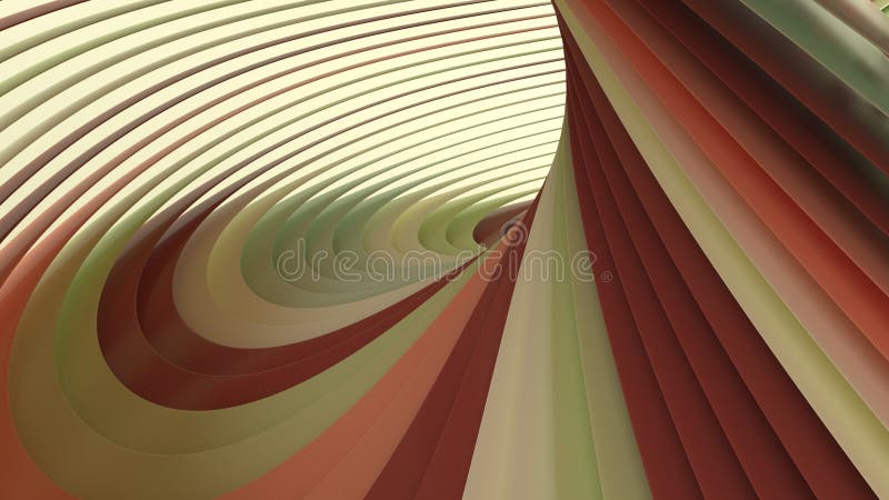 3D Geometric Abstract Twist Background Stock Illustration ...