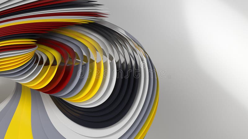 3D Geometric Abstract Twist Background Stock Illustration ...