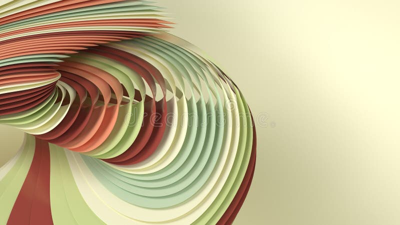 3D Geometric Abstract Twist Background Stock Illustration ...