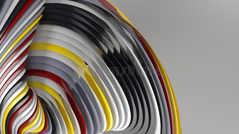 3D Geometric Abstract Twist Background Stock Illustration ...