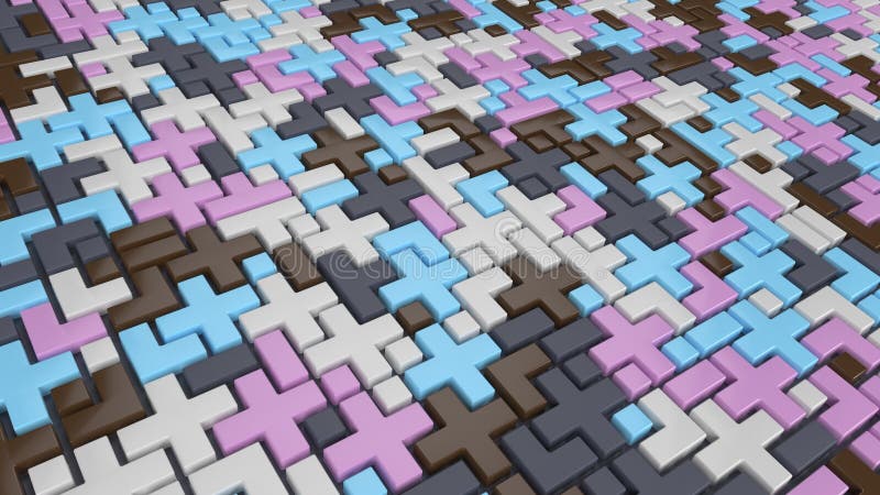 3D Geometric Abstract Twist Background Stock Illustration ...