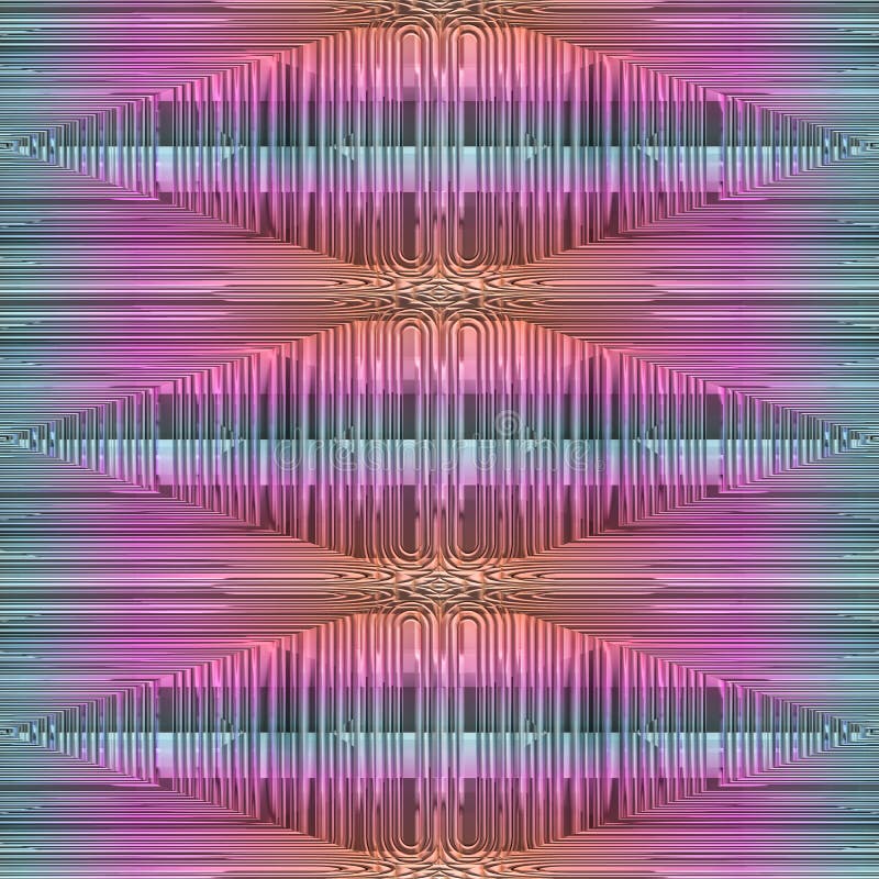 3d Geometric Interference Pattern Stock Illustration - Illustration of ...