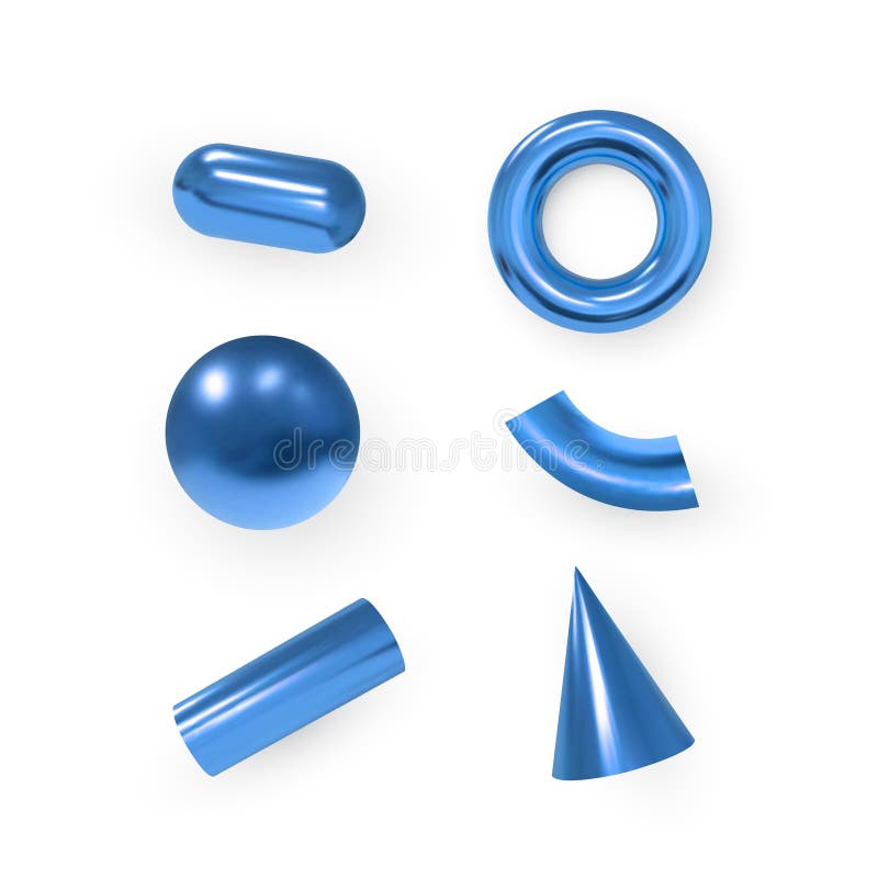 Vector 3d Geometric Object. Isolated Metallic Silver Sphere Stock ...