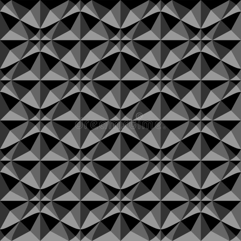 Abstract Grayscale Geometric Pattern Stock Vector - Illustration of ...