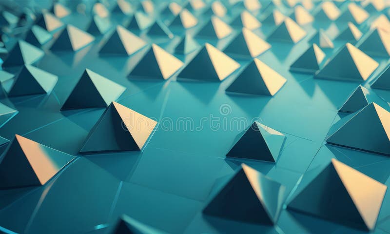 3D Geometric Pattern Overlapping Triangular Shapes in Shades Blue and ...