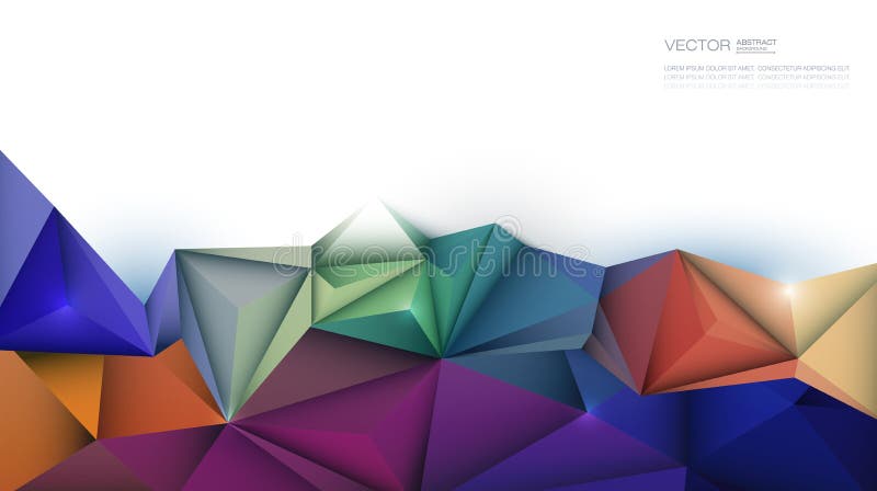Vector 3D Geometric, Polygon, Line, Triangle Pattern Shape for ... Vector 3D Geometric, Polygon, Line, Triangle Pattern Shape for ...
