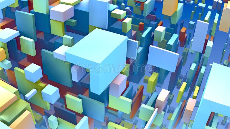 Floating Shapes 3d Stock Illustrations – 1,532 Floating Shapes 3d Stock ...