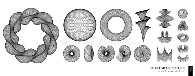 Wireframe Twist Figure Stock Illustrations – 56 Wireframe Twist Figure ...