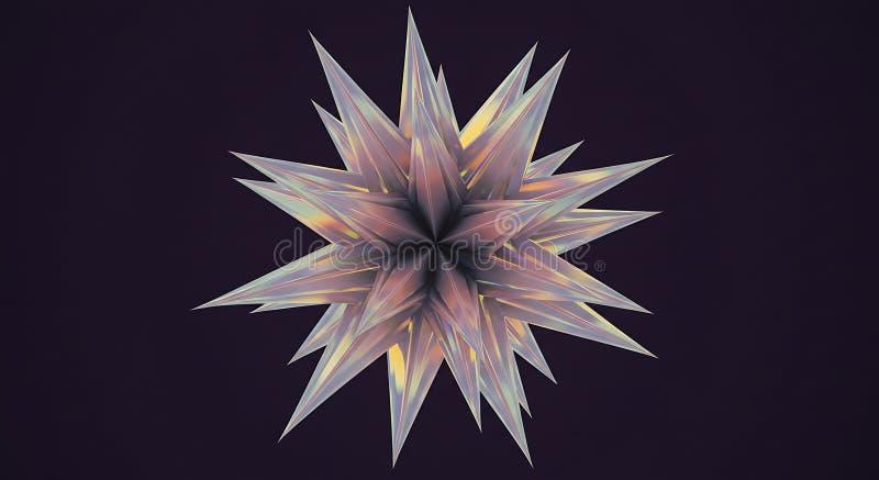 A 3D Geometric Structure with Multiple Sharp, Elongated Spikes ...