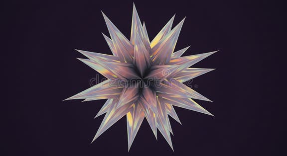 A 3D Geometric Structure with Multiple Sharp, Elongated Spikes ...