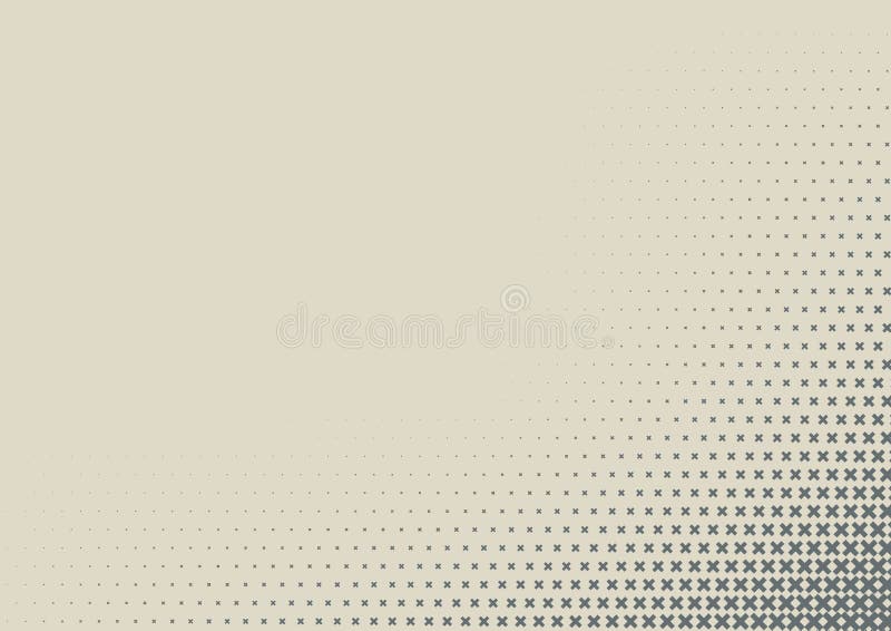2D Geometric Two Colors Cross Halftone Pattern Stock Vector ...