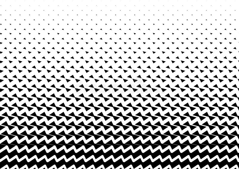 2D Geometric Two Colors Triangle Halftone Pattern Stock Vector ...