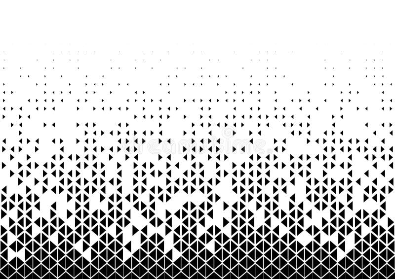 2D Geometric Two Colors Triangle Halftone Pattern Stock Vector ...