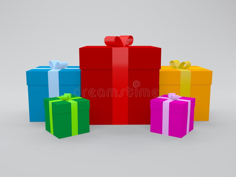 Presents and balloons stock illustration. Illustration of present ...