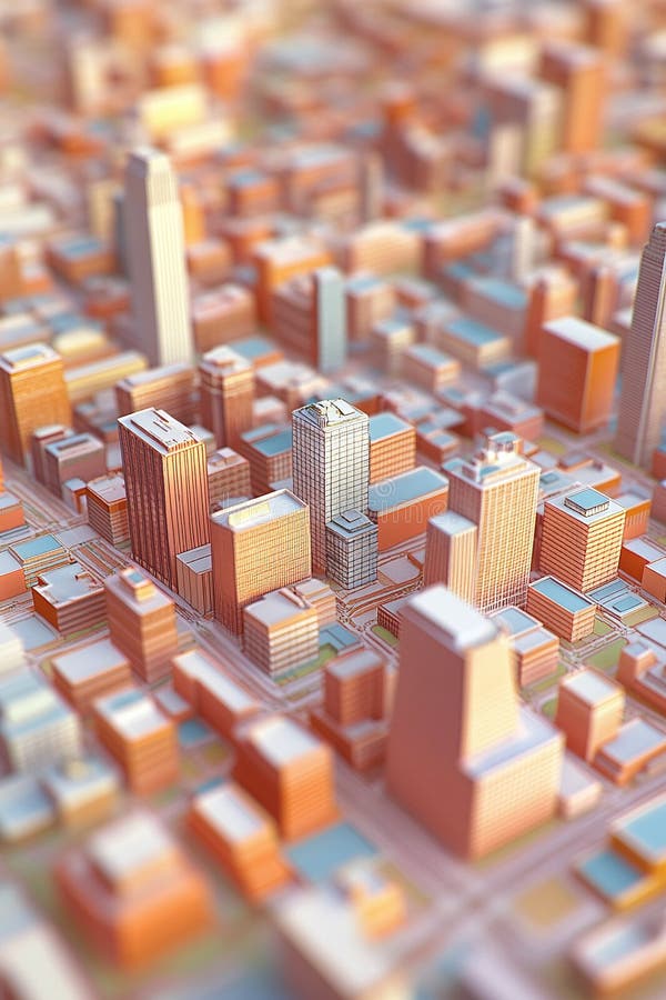 3D GIS Map of an Urban District Showing Building Heights Elevation and ... 3D GIS Map of an Urban District Showing Building Heights Elevation and ...
