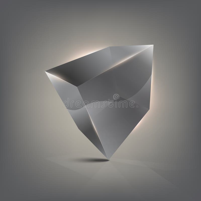 3D glass cube stock vector. Illustration of abstract - 41553141