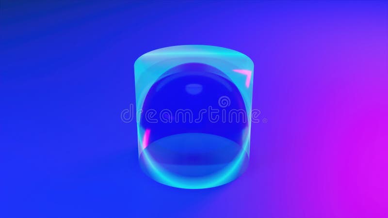 3d Glass Cylinder stock illustration. Illustration of podium - 311966309