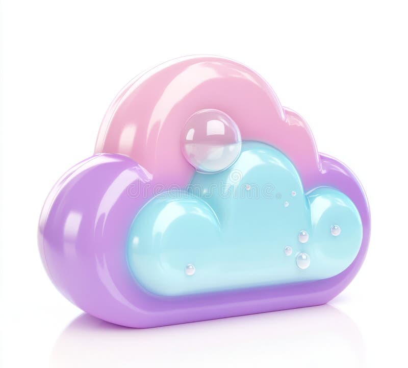 3d Cloud Storage Icon Transparent Background Ai Generated Stock Photos ...