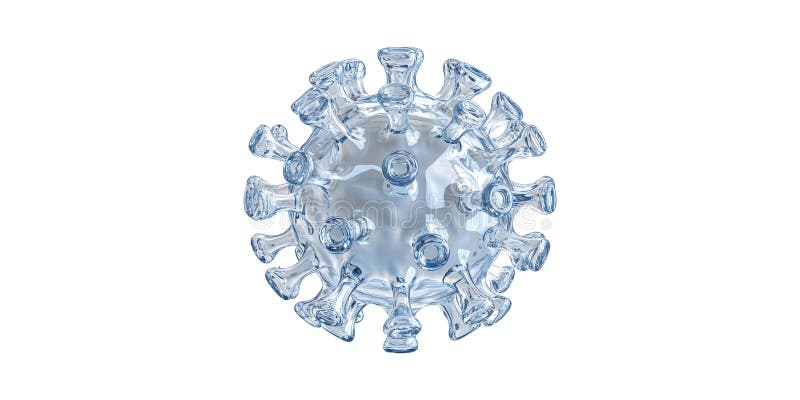 3D Glass Model of Virus Structure. Scientific Visualization of Viral ...