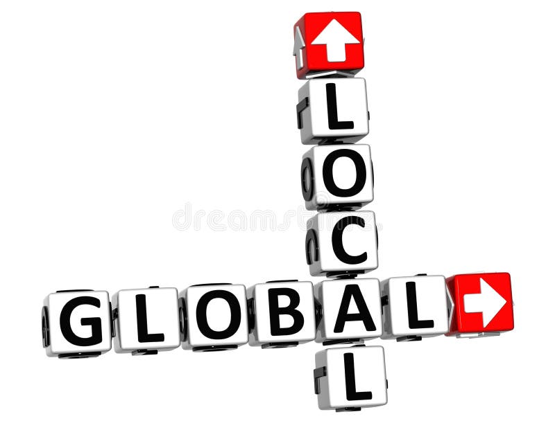 Global Local Scope Project Action Venn Diagram Stock Illustration ...