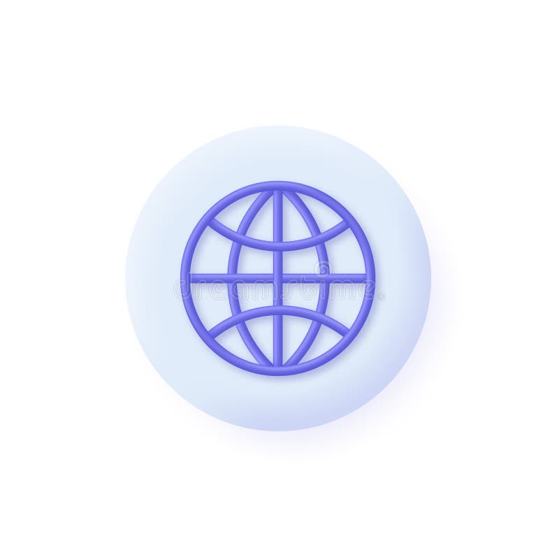 3d Globe Internet Browser Stock Illustrations – 620 3d Globe Internet ...
