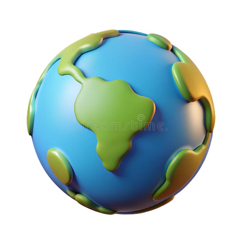 3D globe icon stock illustration. Illustration of visual - 359413280