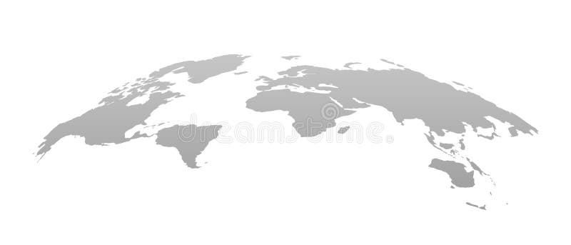 3D Globe World Map Template. Monochrome Design for Education, Science ...