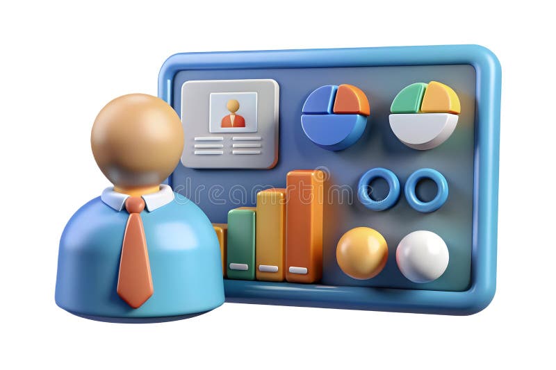 3D Glossy AI Powered Human Resources Background Concept As a Glossy ...